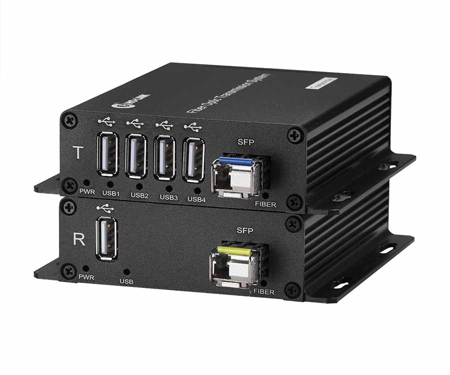 4 channel USB2.0 Fiber Optical Converter | UPCOM